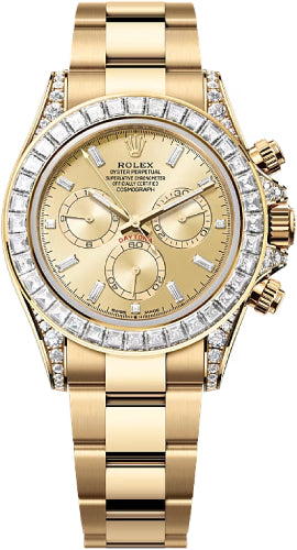 Rolex Cosmograph Daytona 40mm Golden Diamond-Set Dial Oyster Bracelet