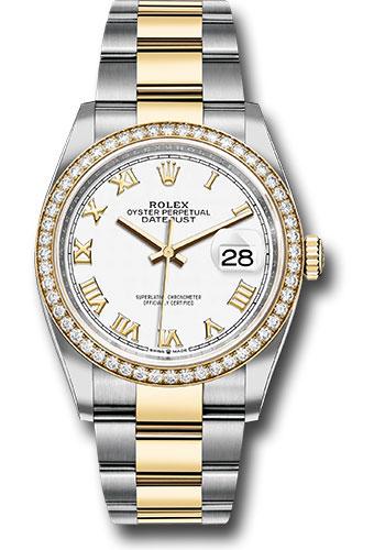 Rolex Steel and Yellow Gold Rolesor Datejust 36 Watch - Diamond Bezel