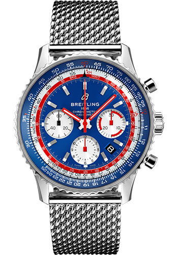Breitling Navitimer B01 Chronograph 43 Pan Am Watch - Steel - Blue Dia